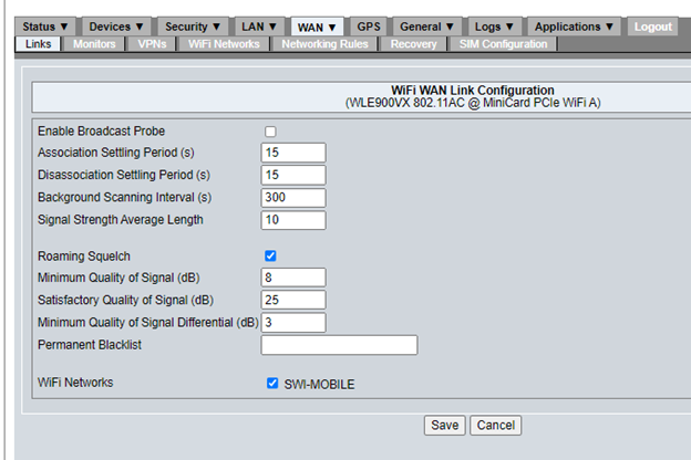 Setup Wifi WAN on MG90
